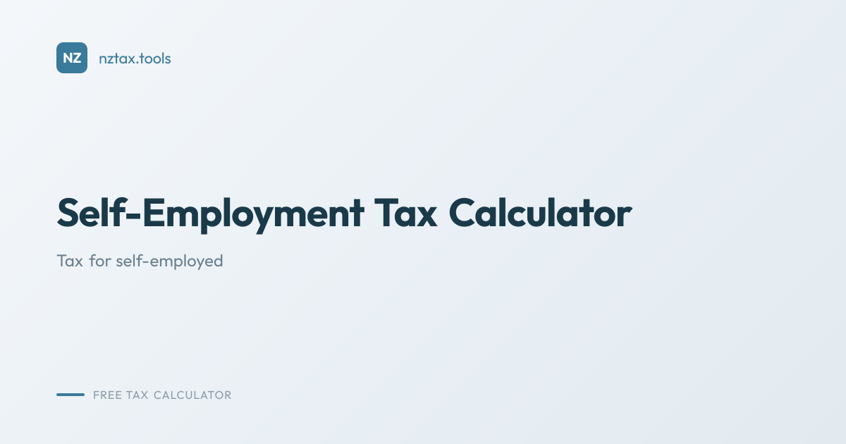 NZ Self-Employment Tax 2025-26 & 2026-27 — Sole Trader + ACC + GST (IRD)
